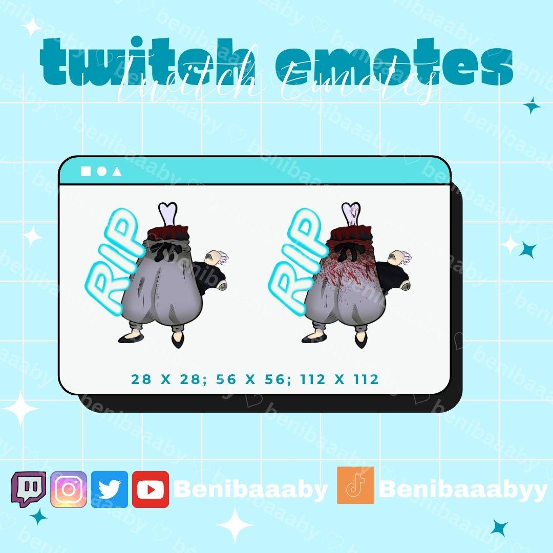 Gojover | Twitch Emote | JJK Satoru Gojo Emotes | Twitch Emotes ...