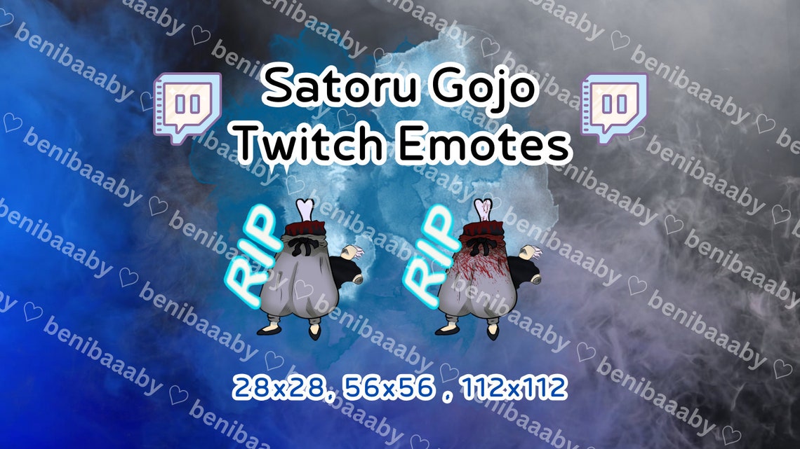 Gojover | Twitch Emote | JJK Satoru Gojo Emotes | Twitch Emotes ...