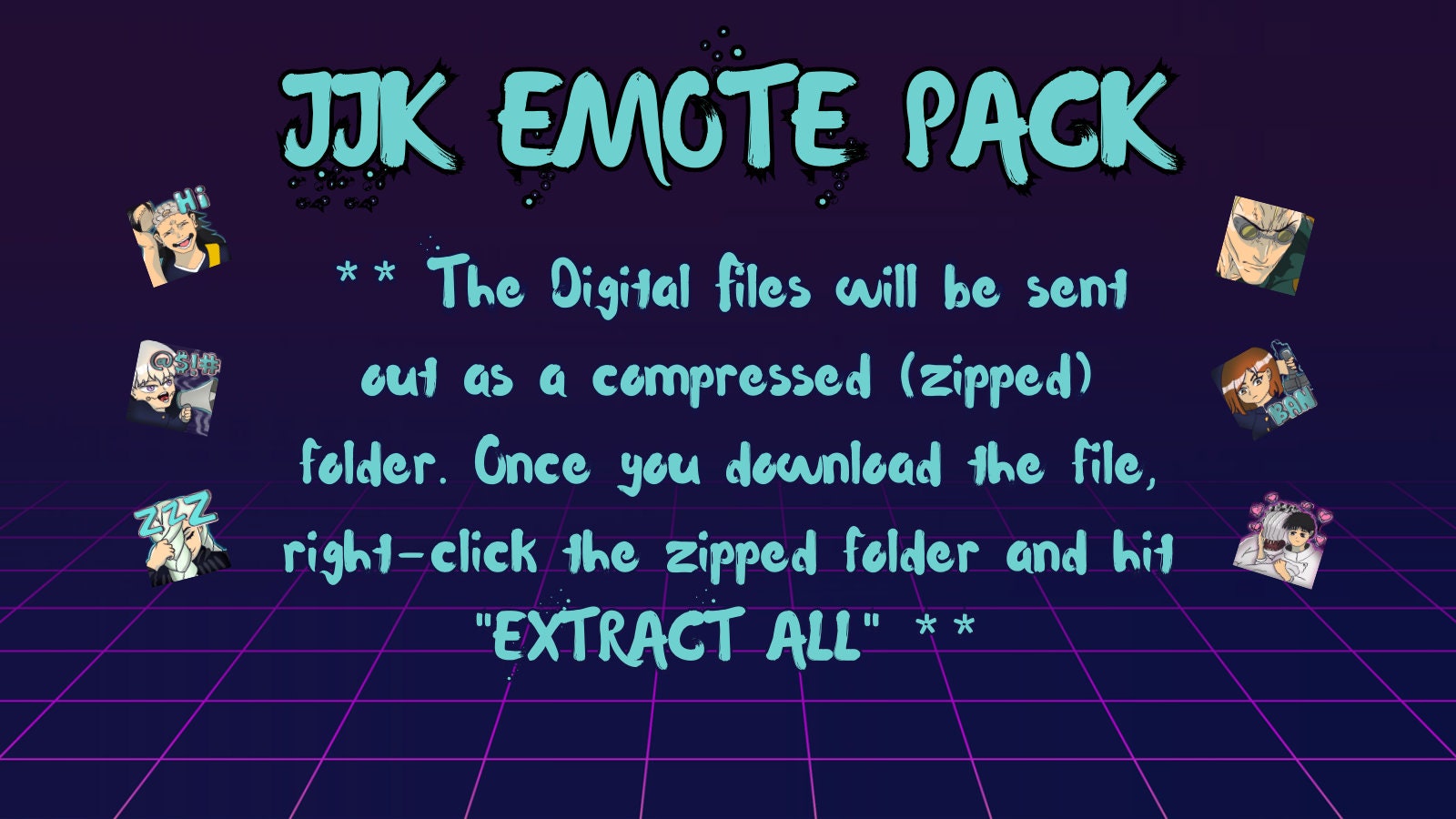 JJK Emotes | Emote Pack | Sorcery Fight | Twitch Emotes, Youtube Emotes ...