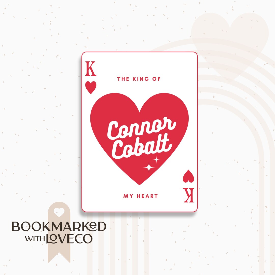 Connor Cobalt King of My Heart Sticker - Book Lover Gift - Etsy