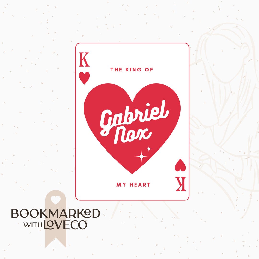 Gabriel Nox Zodiac Academy King of My Heart - Waterproof, Vinyl, Small ...