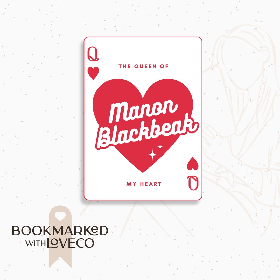 Manon Blackbeak Queen of My Heart Sticker: Waterproof Vinyl Decal - Etsy