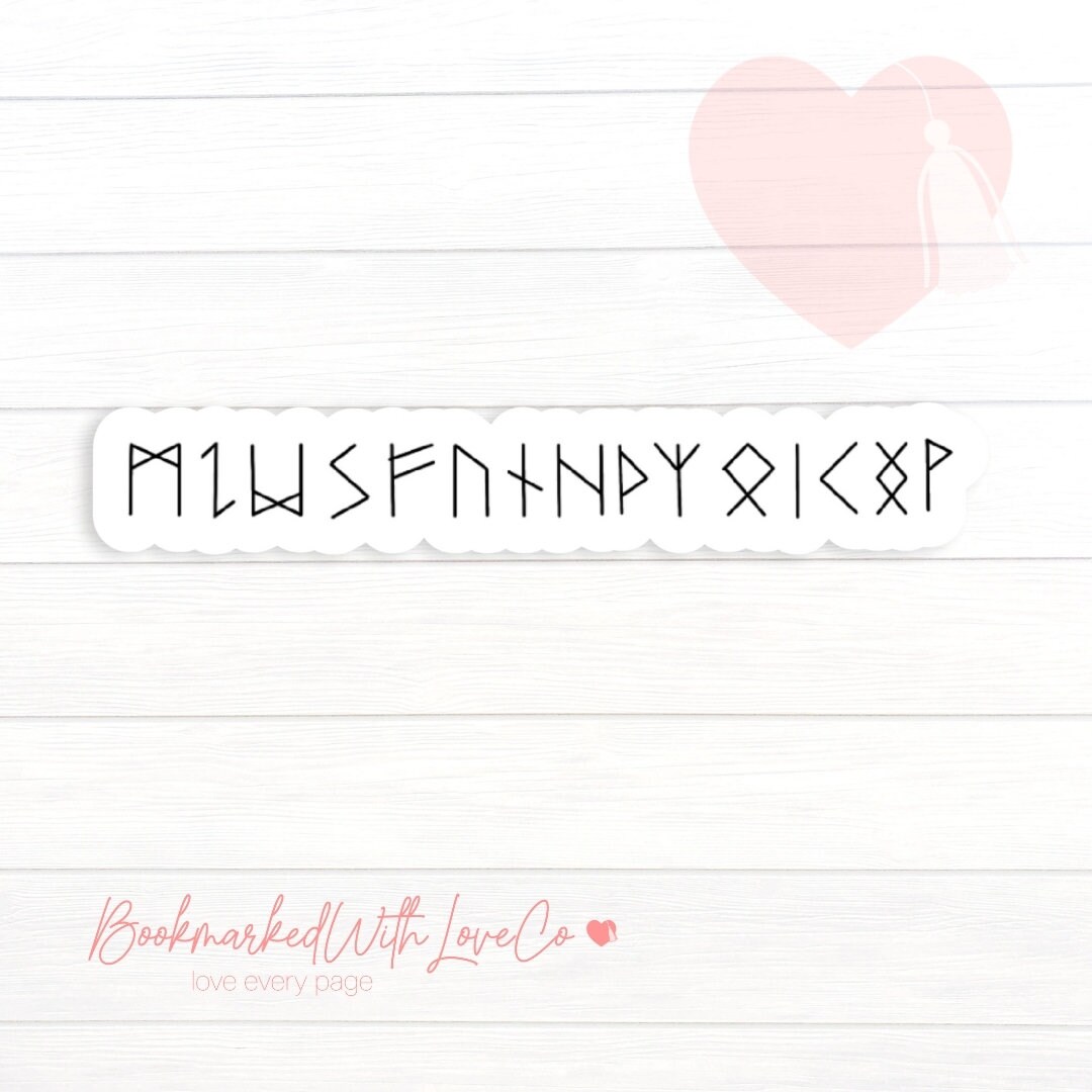 Manacled Draco's Back Runes Vinyl Sticker Dramione Fanfic Waterproof ...