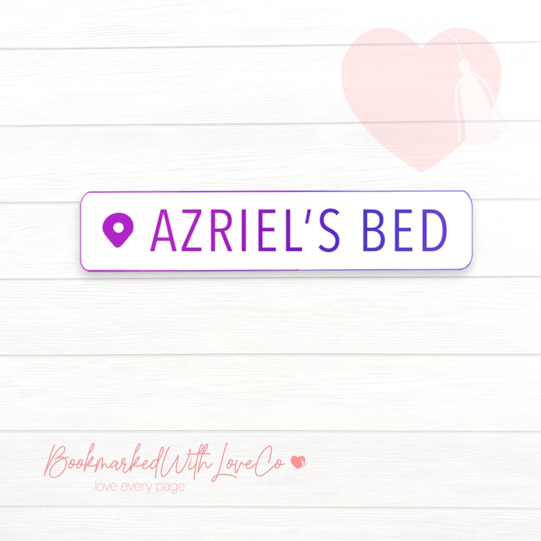 Azriel's Bed Vinyl Sticker Waterproof Bookish Vinyl Stickers ACOTAR ...