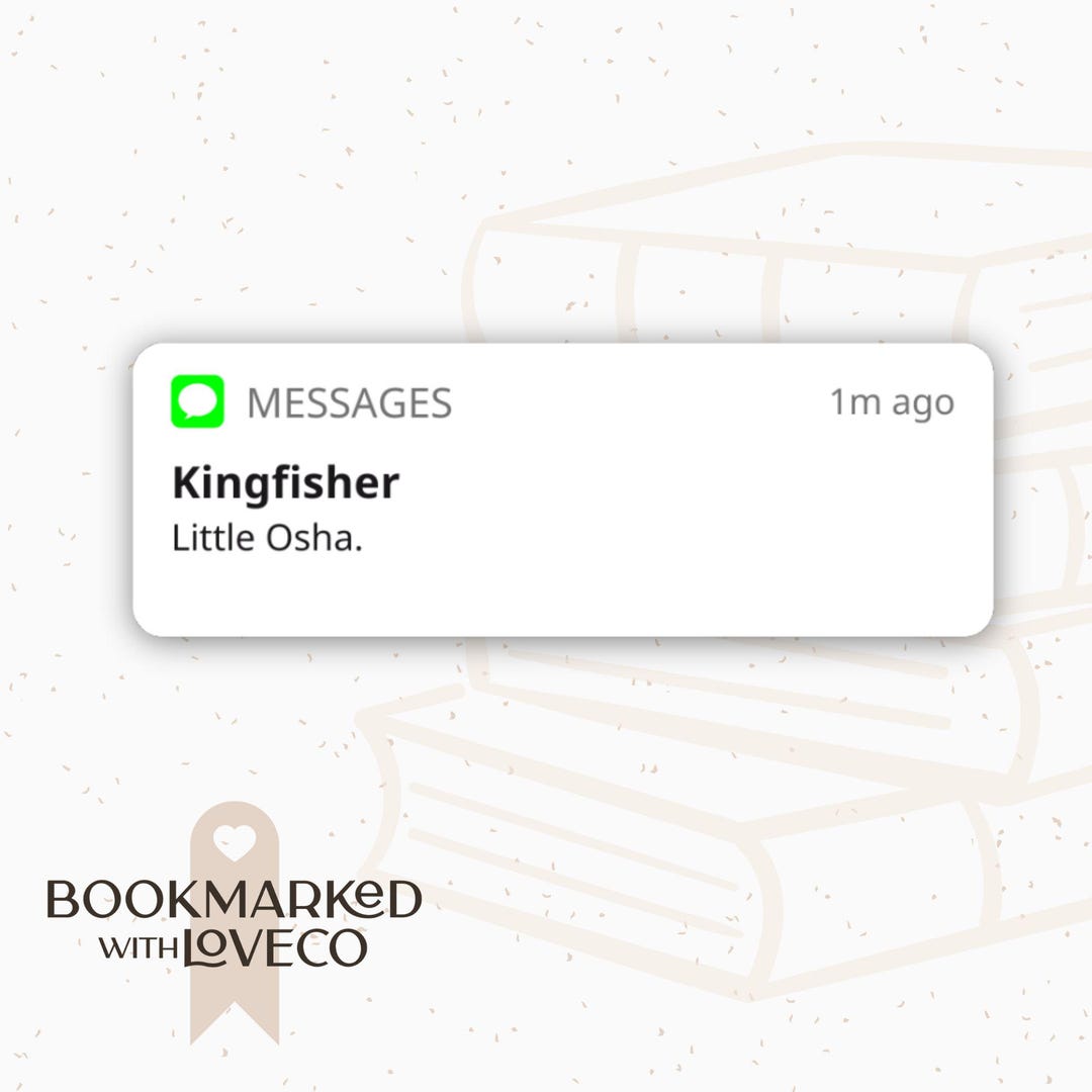 Little Osha Kingfisher Sticker: Quicksilver-inspired Bookish Romantasy ...