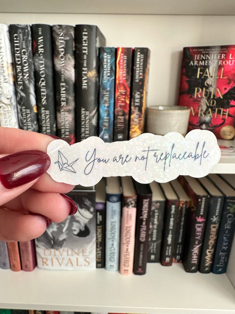 Manacled you Are Not Replaceable Paper Crane Vinyl - Etsy