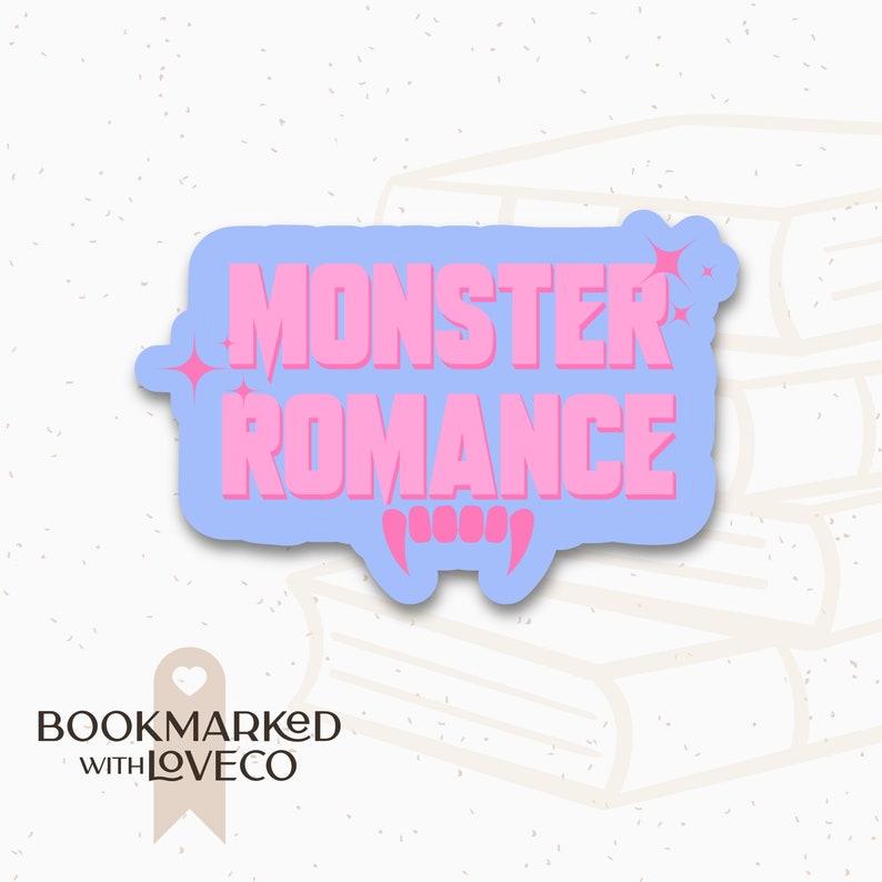 Monster Romance Omegaverse - Waterproof, Vinyl Stickers for Book Lovers ...