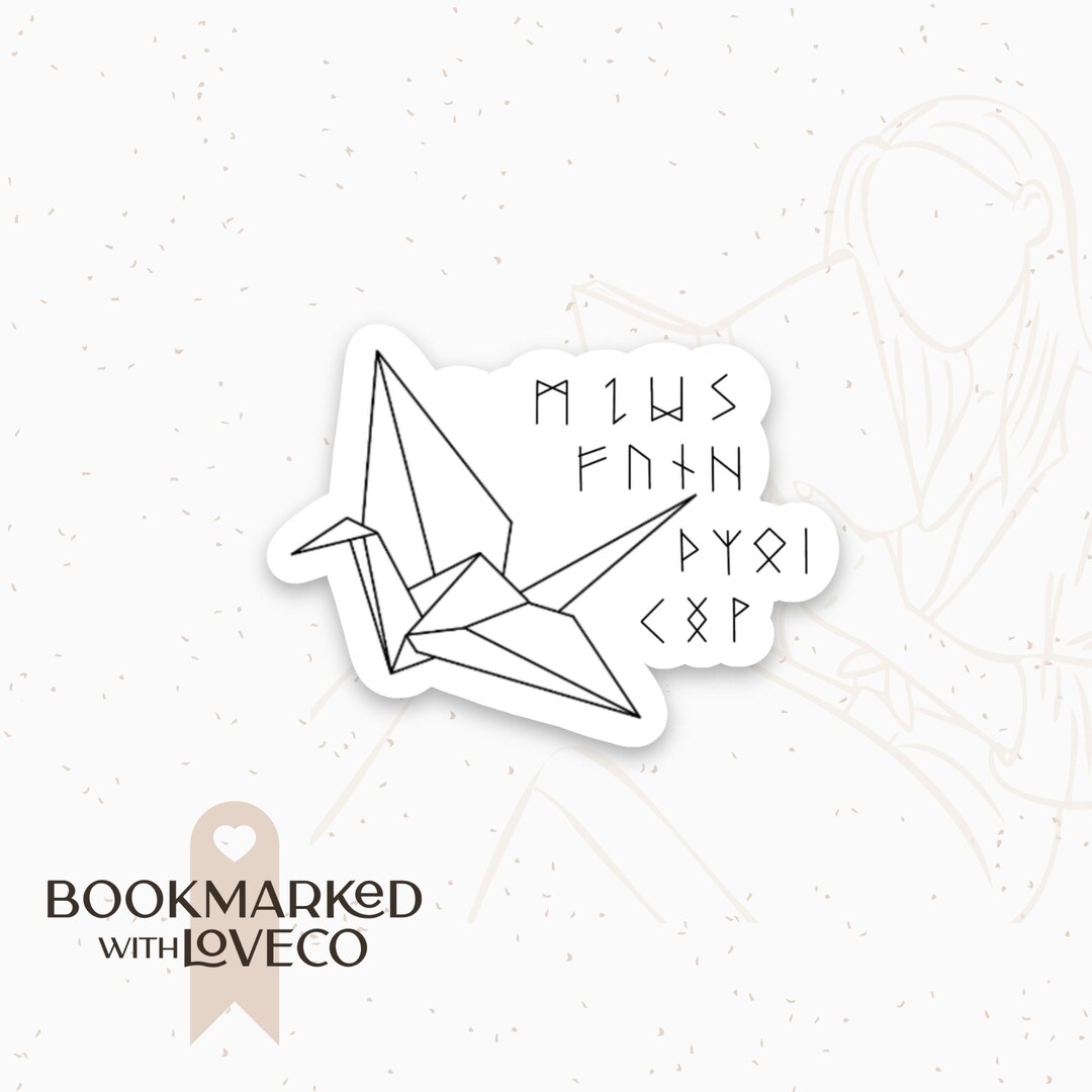 Manacled Paper Cranes Runes Dramione Fanfic - Waterproof, Vinyl, Small ...