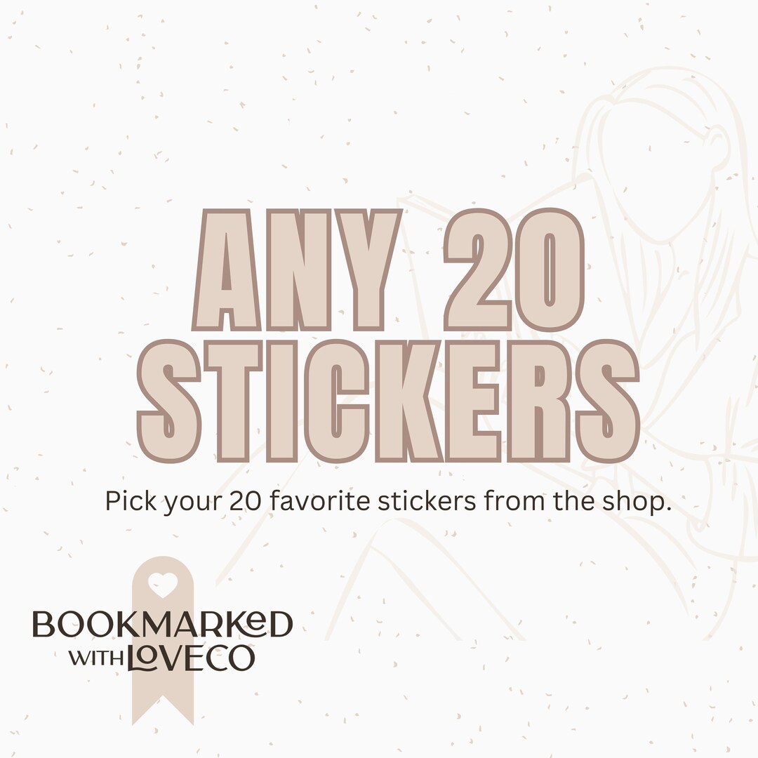 20 Pack Sticker Bundle - Pick 20 Stickers Shop Wide Waterproof, Vinyl ...