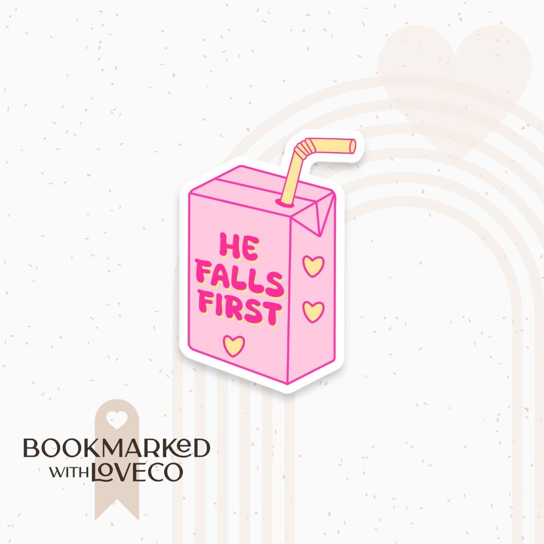 He Falls First Juicebox - Waterproof, Vinyl, Small Stickers for Book ...