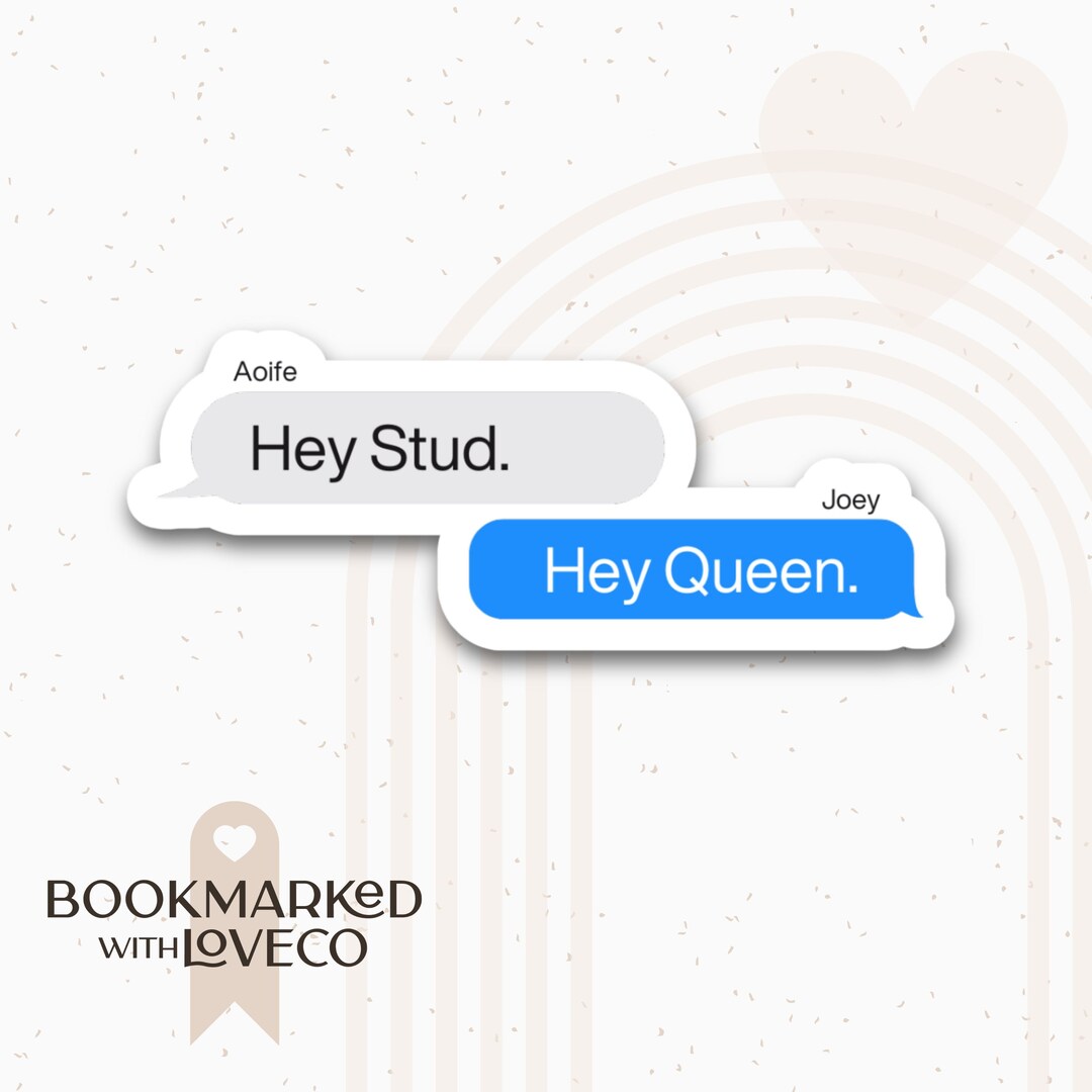 Saving 6 Hey Stud Hey Queen Joey and Aoife - Waterproof, Vinyl, Small ...