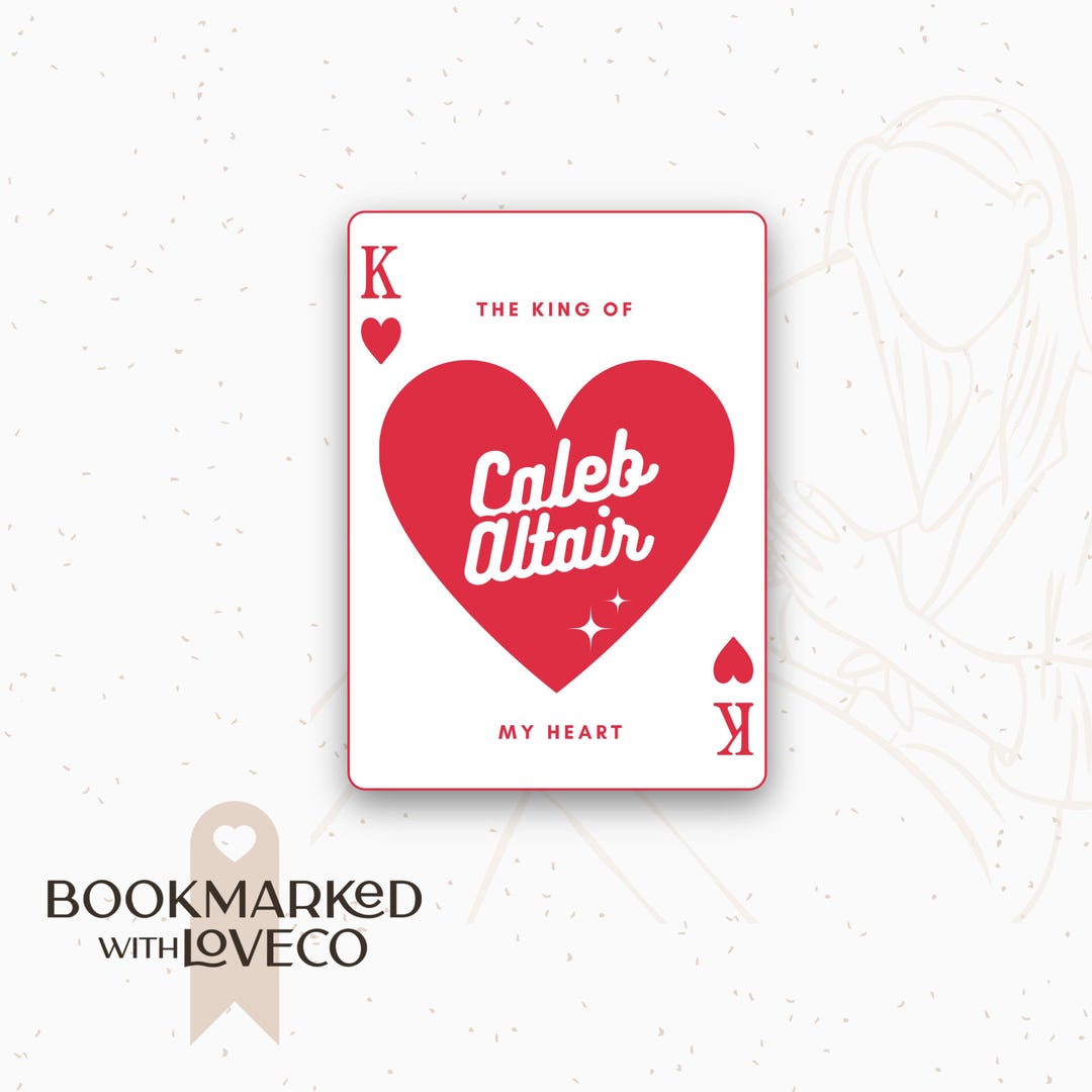 Caleb Altair Zodiac Academy King of My Heart - Waterproof, Vinyl, Small ...