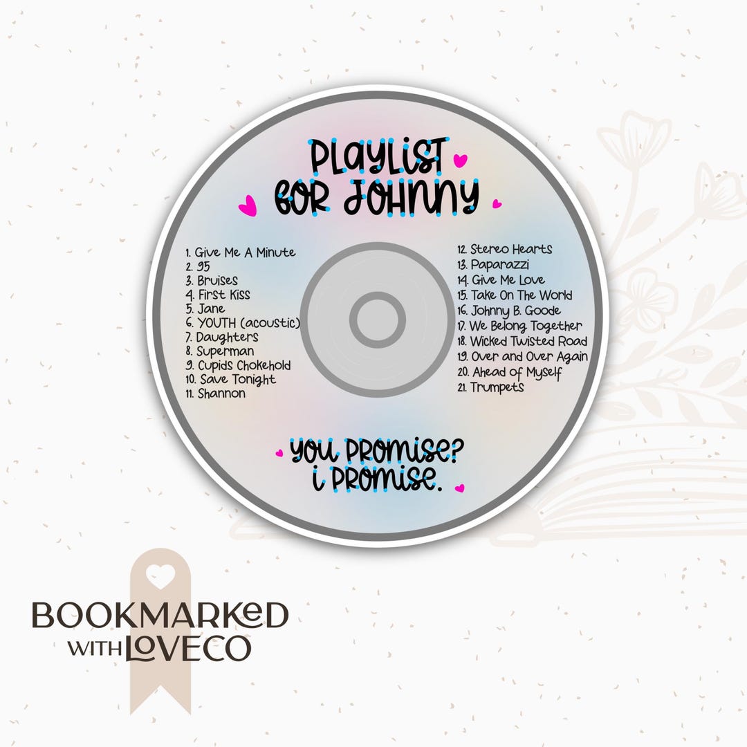 Playlist for Johnny CD Binding 13 Boys of Tommen - Waterproof, Vinyl ...