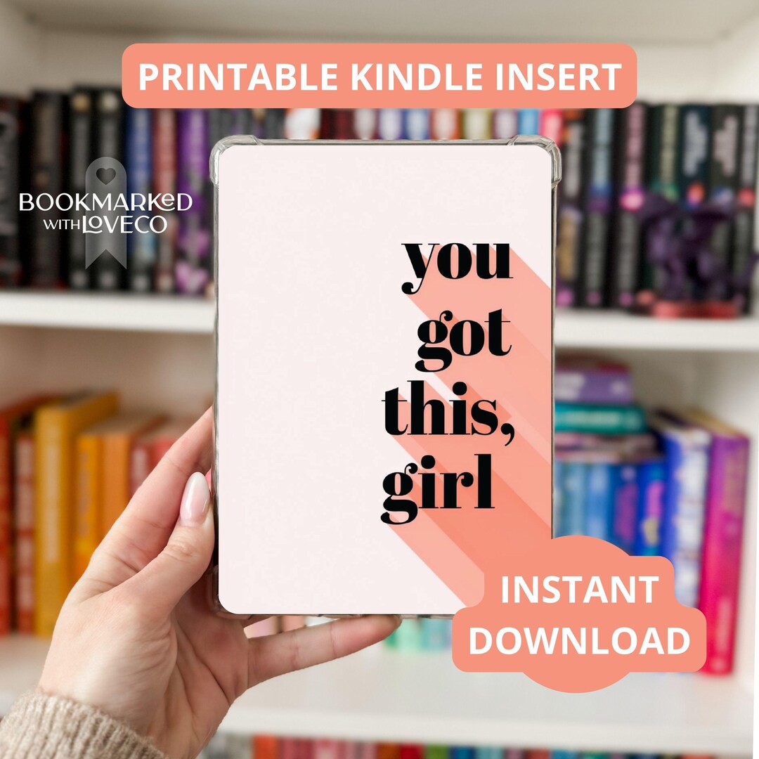 You've Got This Kindle Insert – Digital Printable E-reader Insert ...