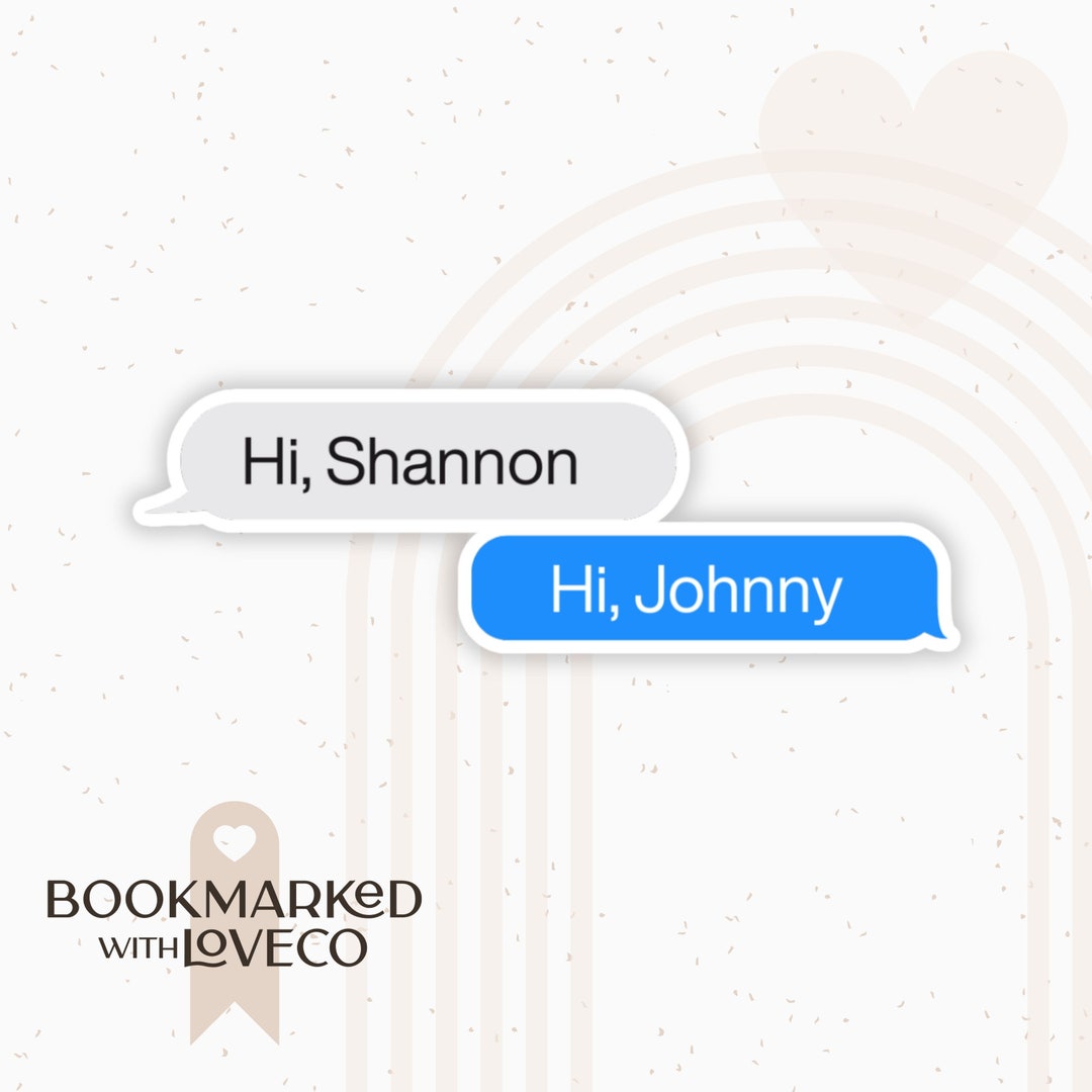Hi Shannon, Hi Johnny Binding 13 - Waterproof, Vinyl, Small Stickers ...