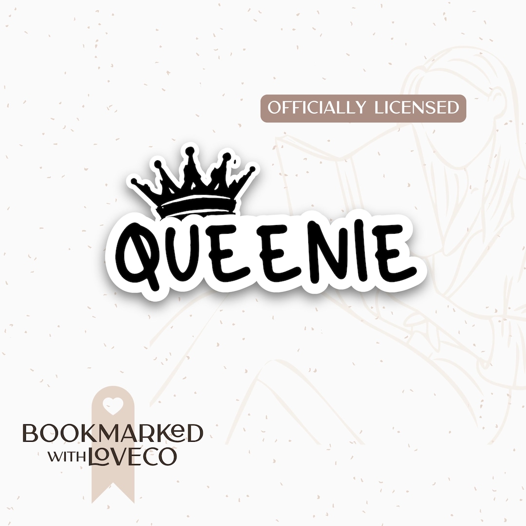 Queenie Taran - Waterproof Vinyl Sticker for Book Lovers - Etsy
