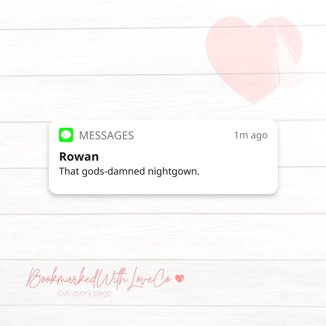 Rowan That G Nightgown Vinyl Sticker Waterproof Bookish Vinyl Stickers ...