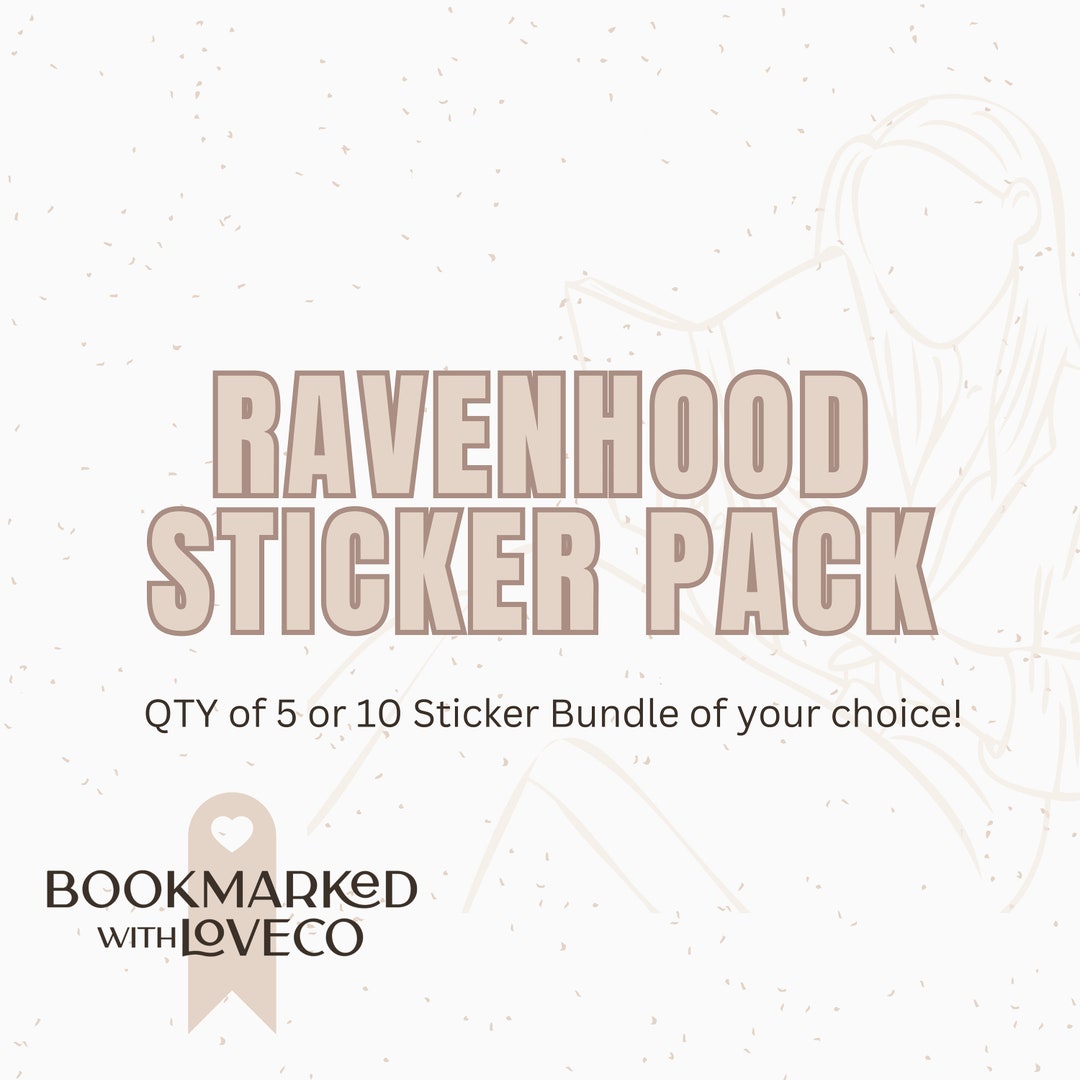 Ravenhood Sticker Pack - Waterproof, Vinyl, Small Stickers for Book ...
