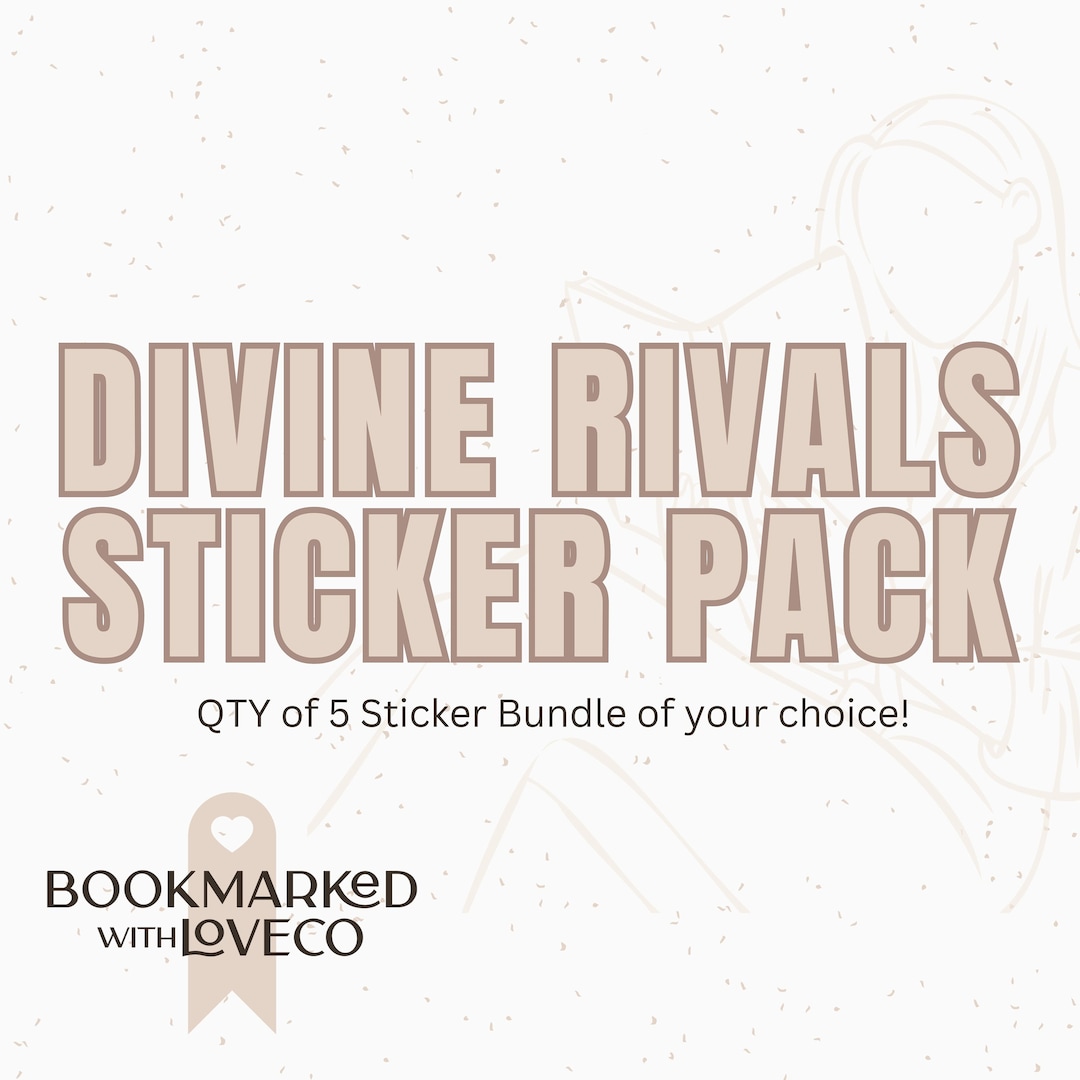Divine Rivals 5 Pack Rebecca Ross Waterproof, Vinyl, Small Stickers for ...