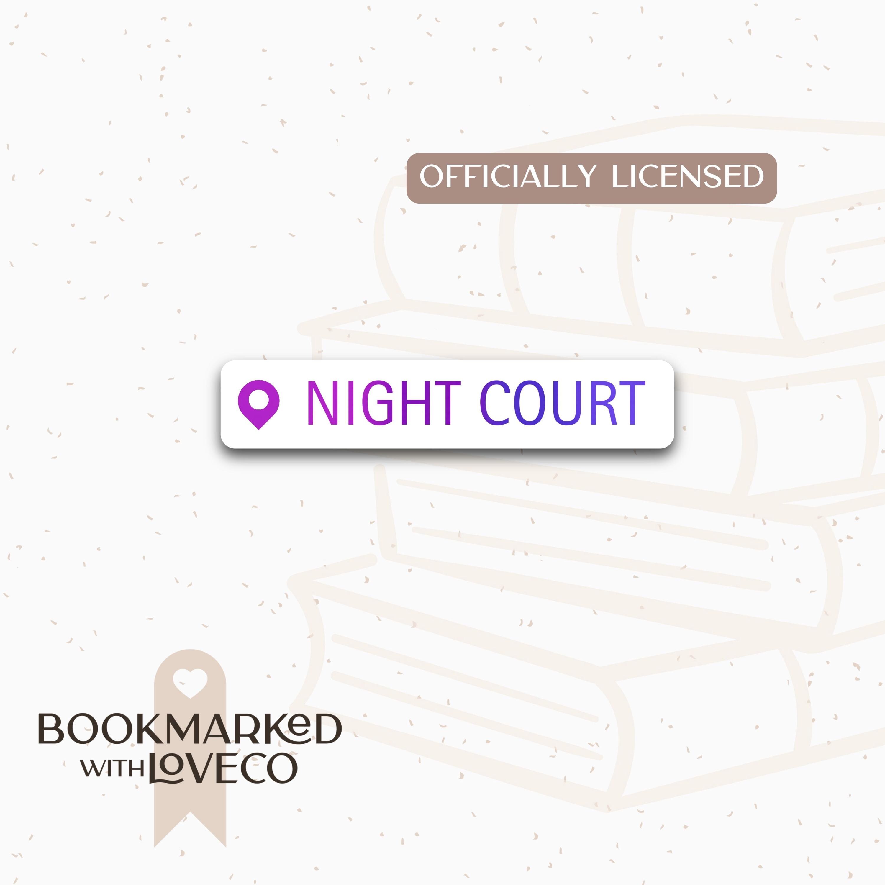 Night Court ACOTAR Sticker: Officially Licensed Waterproof Vinyl Decal ...