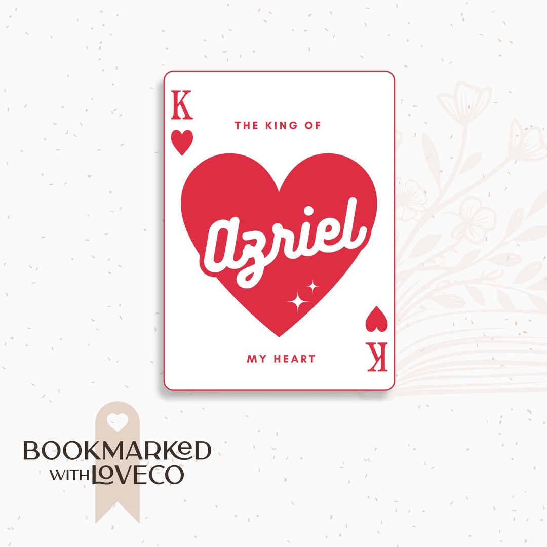 Azriel King of My Heart Sticker: ACOTAR Waterproof Vinyl Decal - Etsy