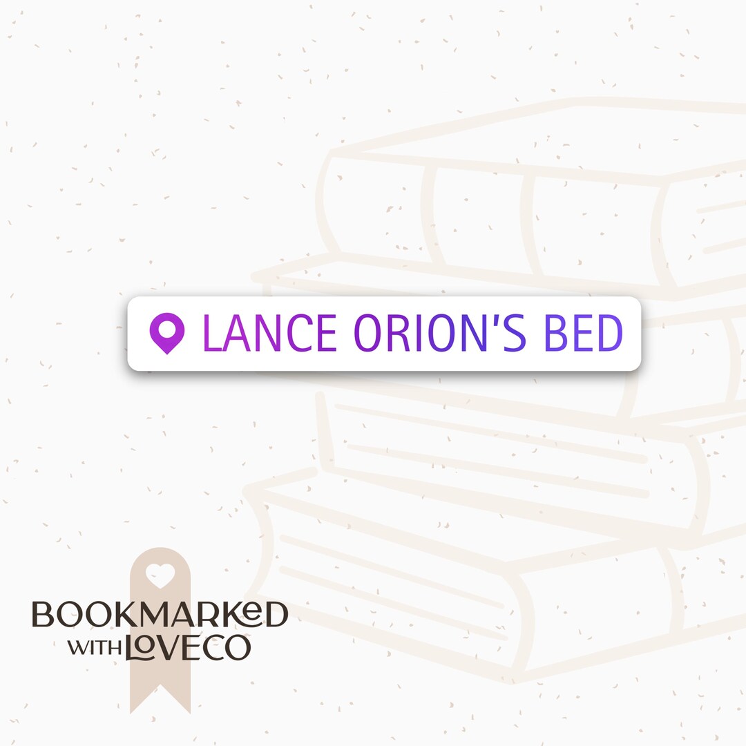 Lance Orion's Bed Sticker - Zodiac Academy Ruthless Boys - Waterproof ...