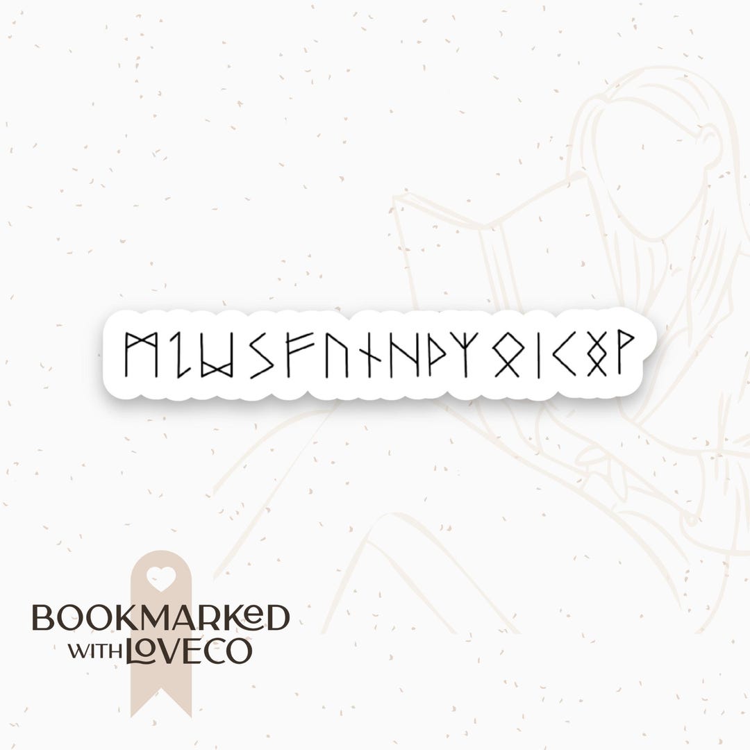 Manacled Draco's Back Runes Vinyl Sticker Dramione Fanfic Waterproof ...