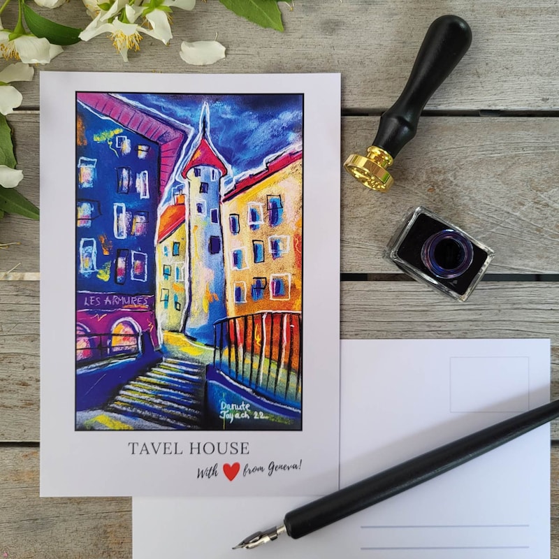 Swiss Postcard - Etsy