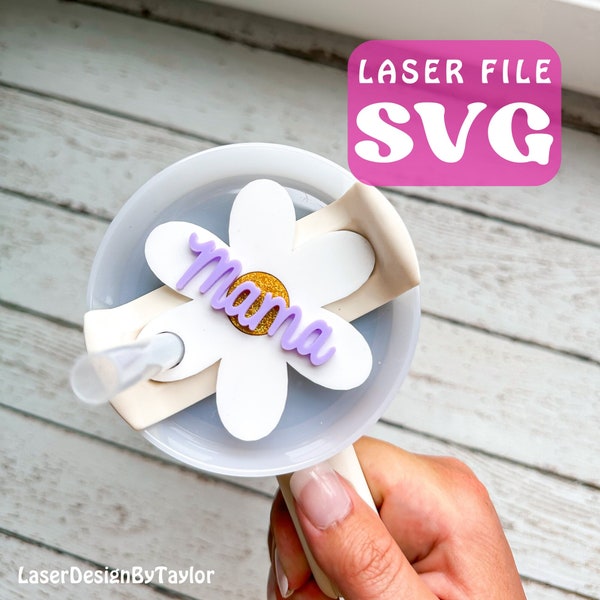 Stanley Topper Flower Svg - Etsy