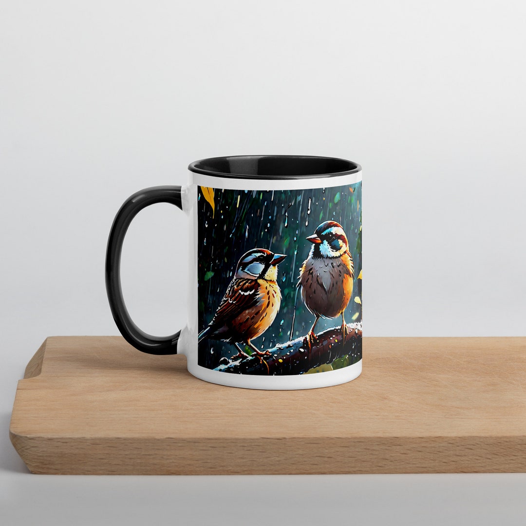 Beautiful and Cool Sparrows/birds Colored Mug 11 and 15 Oz. Available ...
