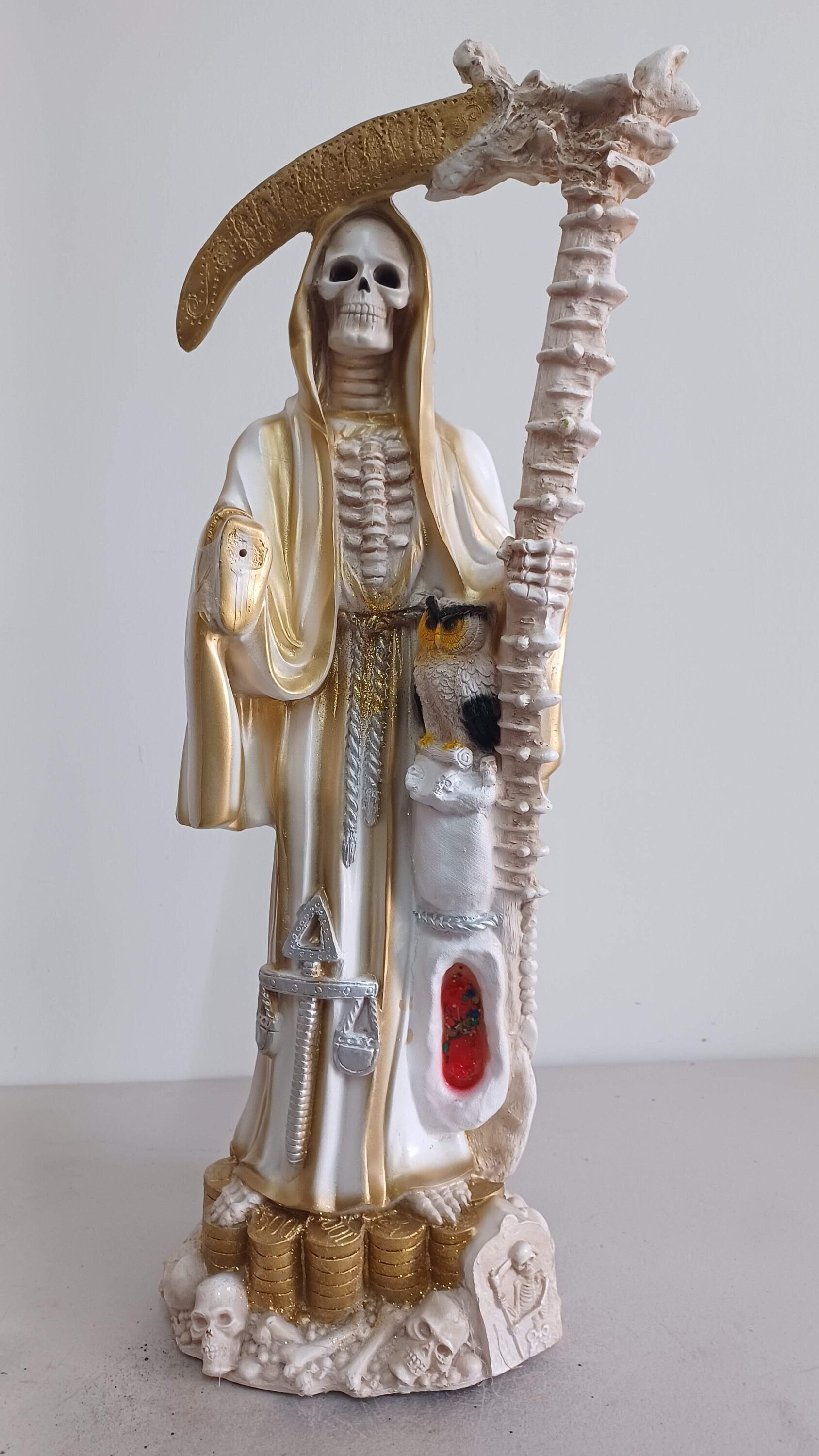 Santa Muerte Santisima Figure Statue Protection Rituals. - Etsy