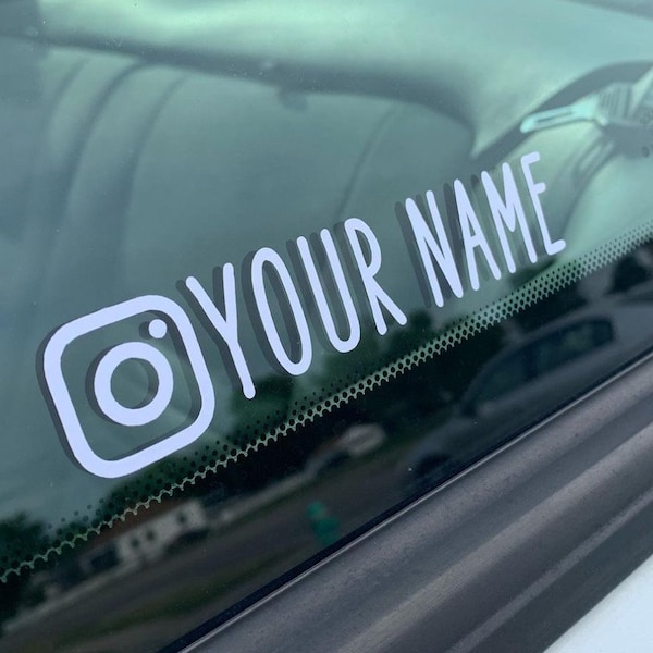 Instagram Handle Stickers - Etsy