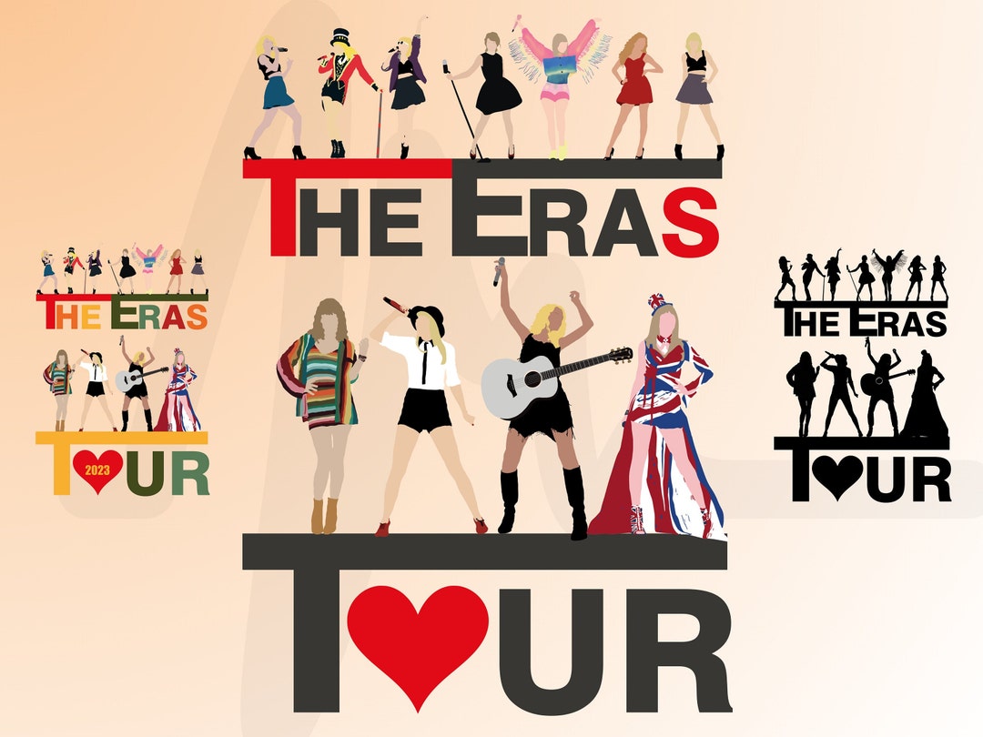The Eras Tour 3x Bundle Unique Designs V2, Taylor Swift Eras Tour, the ...