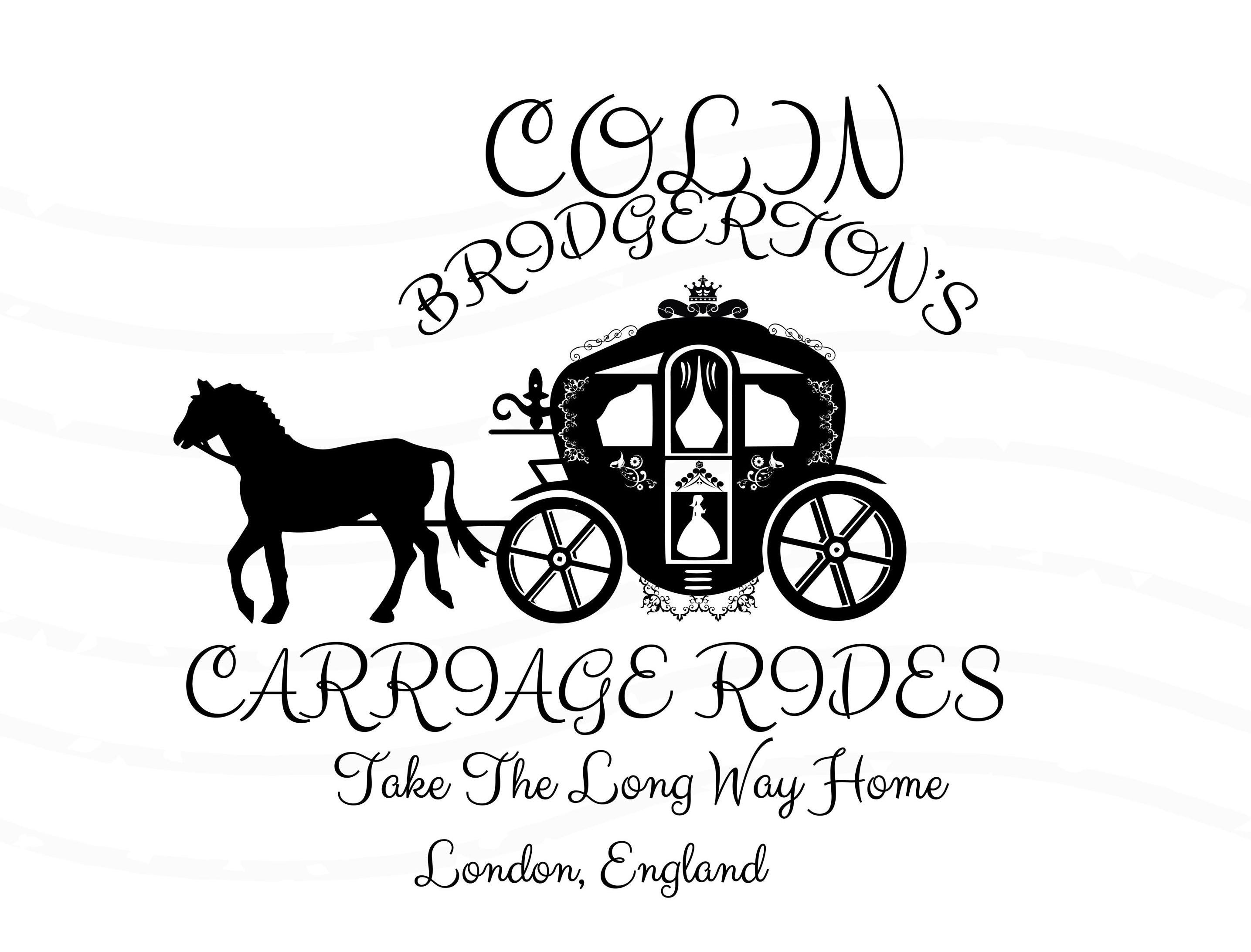Colins Bridgerton's Carriage Rides Svg Png, Take the Long Wat Home ...