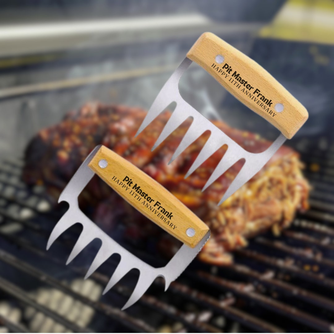 Meat Claws Stainless Steel BBQ Tool, Personalized Handles, Shred Beef ...
