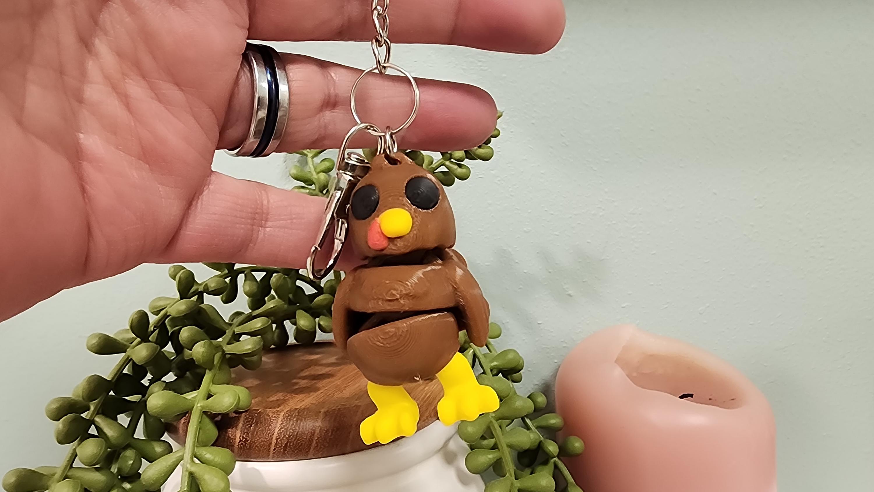 3D Flexi Turkey Fidget Toy | Thanksgiving Key Ring - Etsy