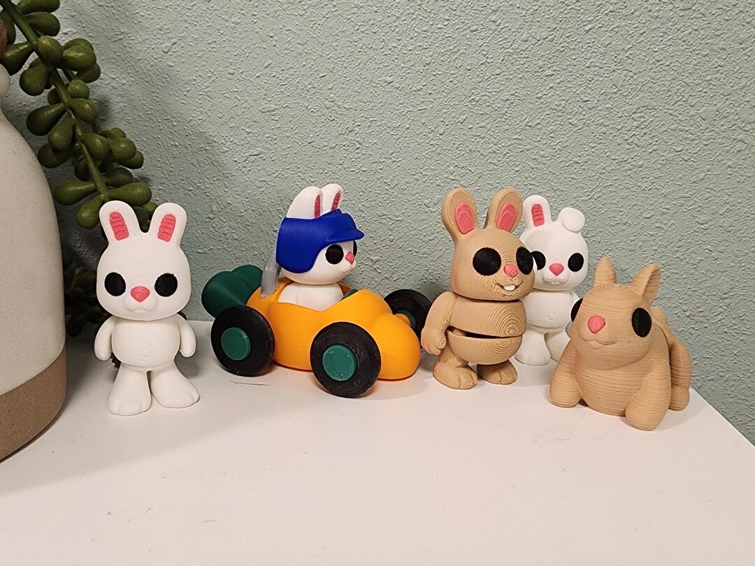 Bag of Bunnies Fidget Toy | Desk Toy | Flexible Animal Figurine ...