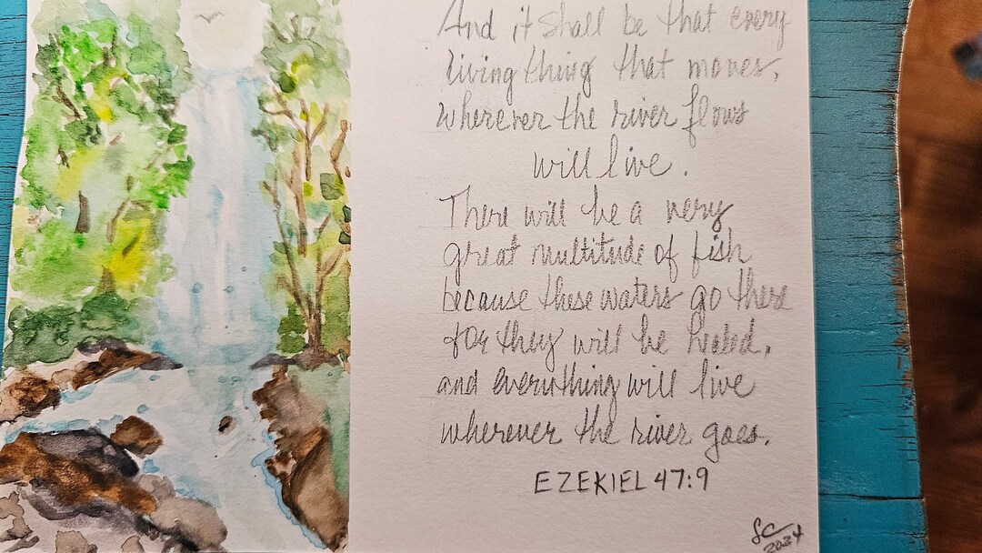 Wherever the River Flows Watercolor - Etsy