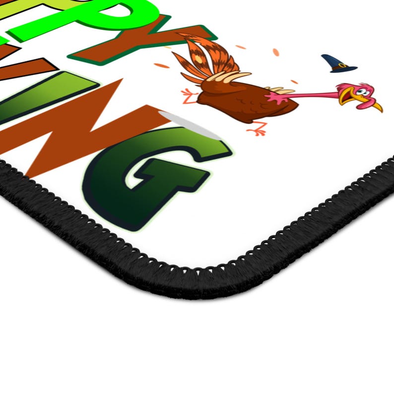 Gaming Mouse Pad Funny Grinch and Turkey Design for Thanksgiving Desk ...