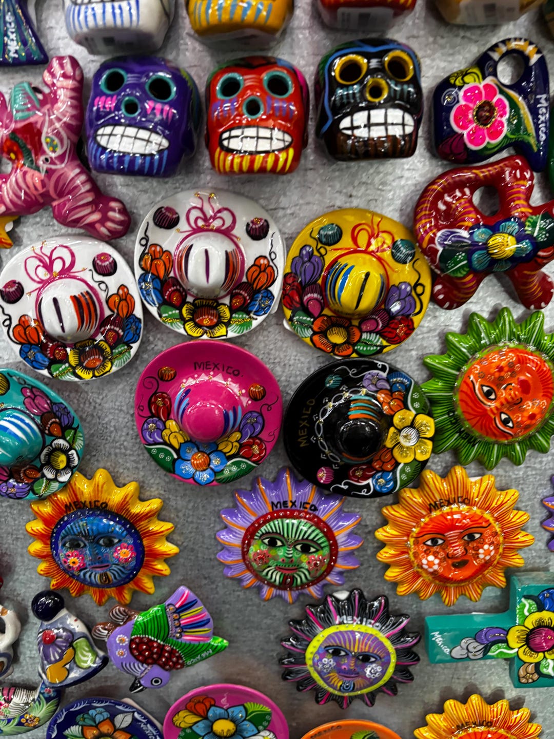 Authentic Mexican Handcrafted Ceramic Coated Magnets De Barro (clay ...