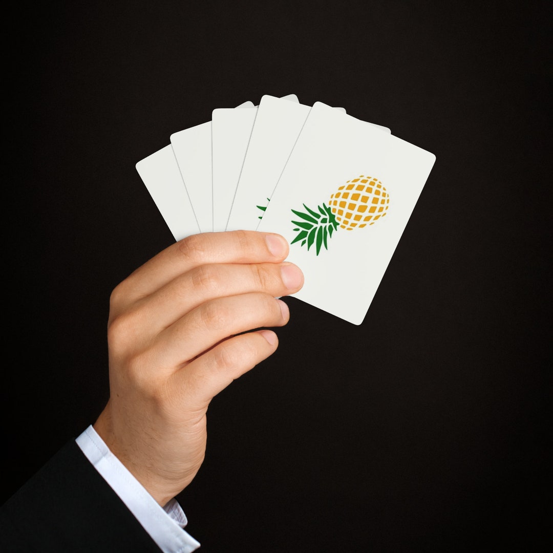 Pineapple Custom Poker Cards - Etsy
