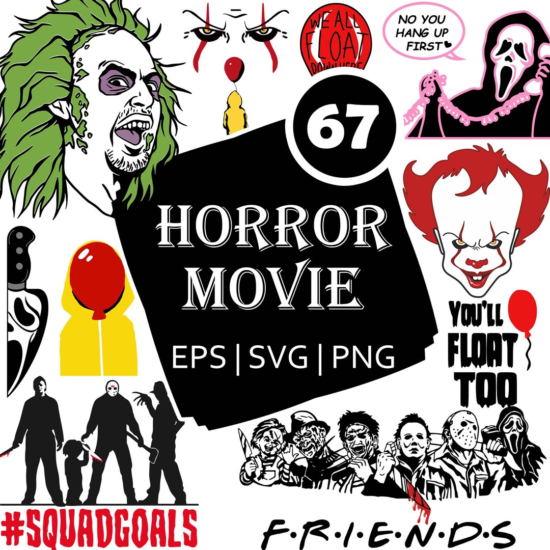 Horror SVG Bundle Halloween Horror SVG Horror Friends Svg Horror ...