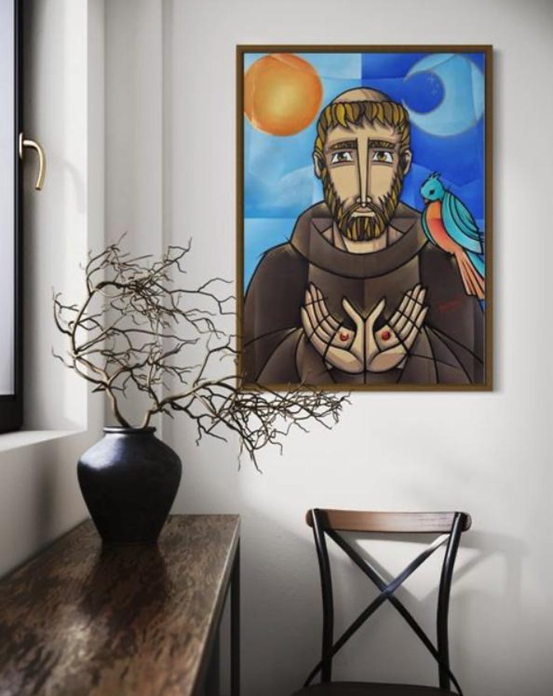 Saint Francis of Assisi (style: Contemporary Iconography With a Touch ...
