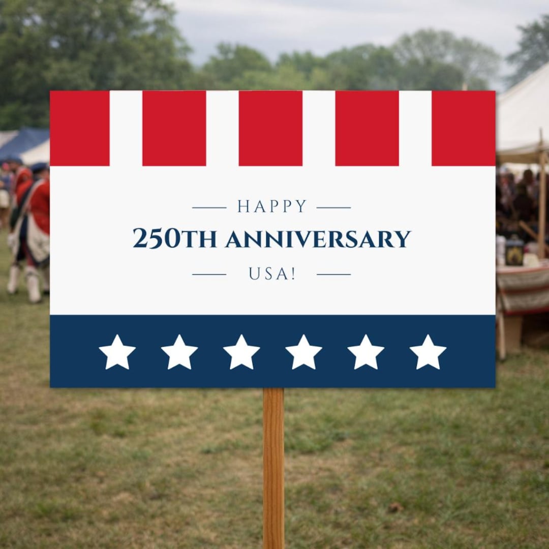 USA United States 250 Anniversary Poster, America Sign - Etsy