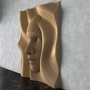 MDF Parametric Wall Art Face Custom Size and Color Wood Wall Décor ...