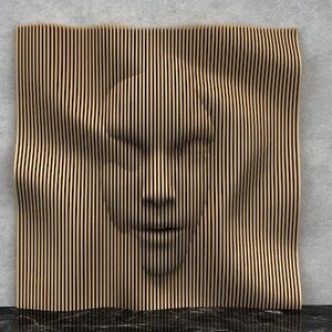 MDF Parametric Wall Art Face Custom Size and Color Wood Wall Décor ...