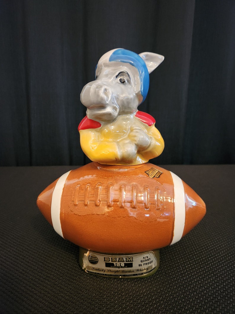 Vintage 1972 Jim Beam Political Football Decanter - Etsy