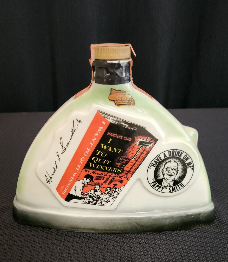 Vintage Jim Beam Harolds Club Whiskey Bottle Decanter 1969 PA Stamp - Etsy