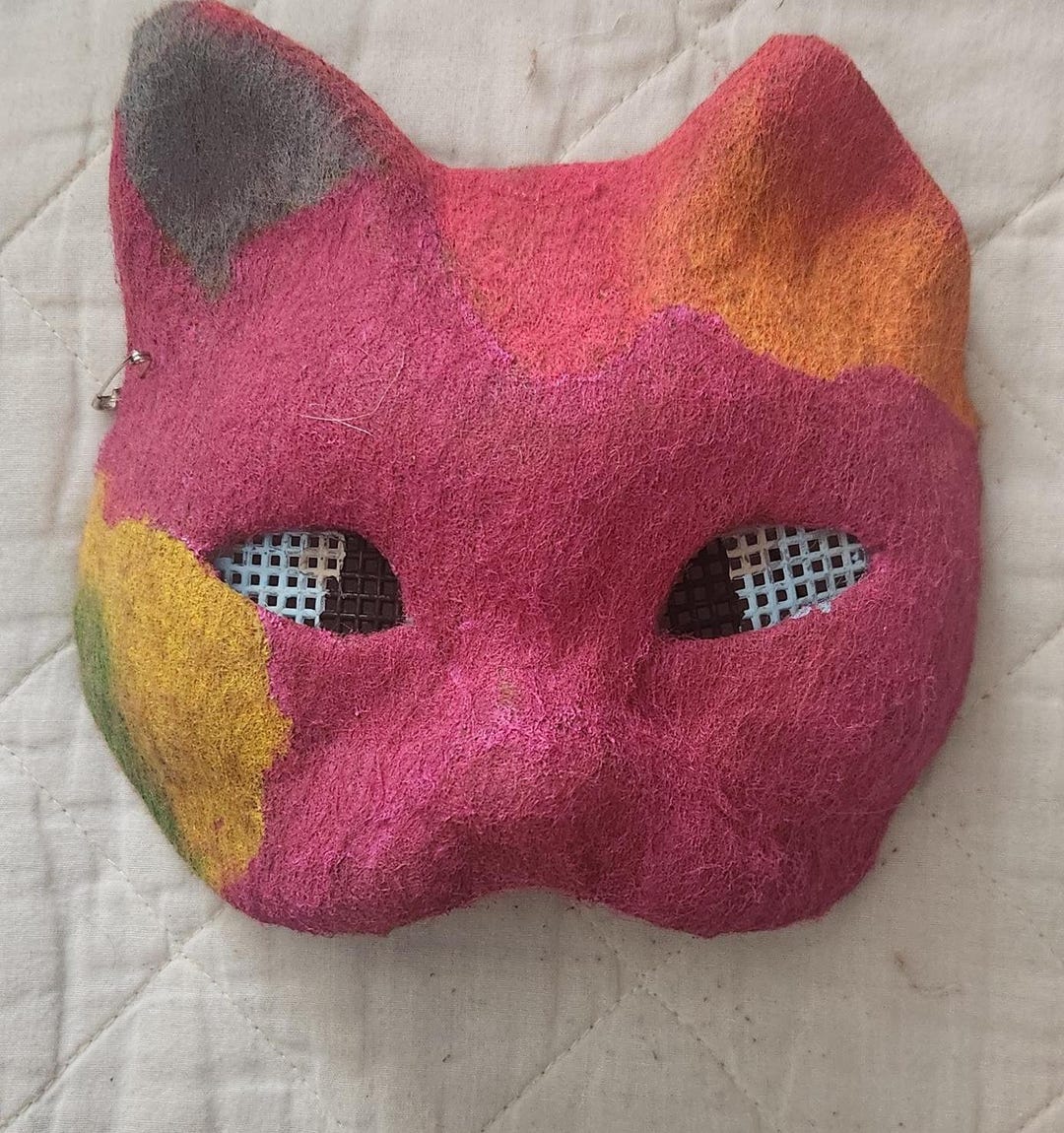 Rainbow Hamster Mask - Etsy