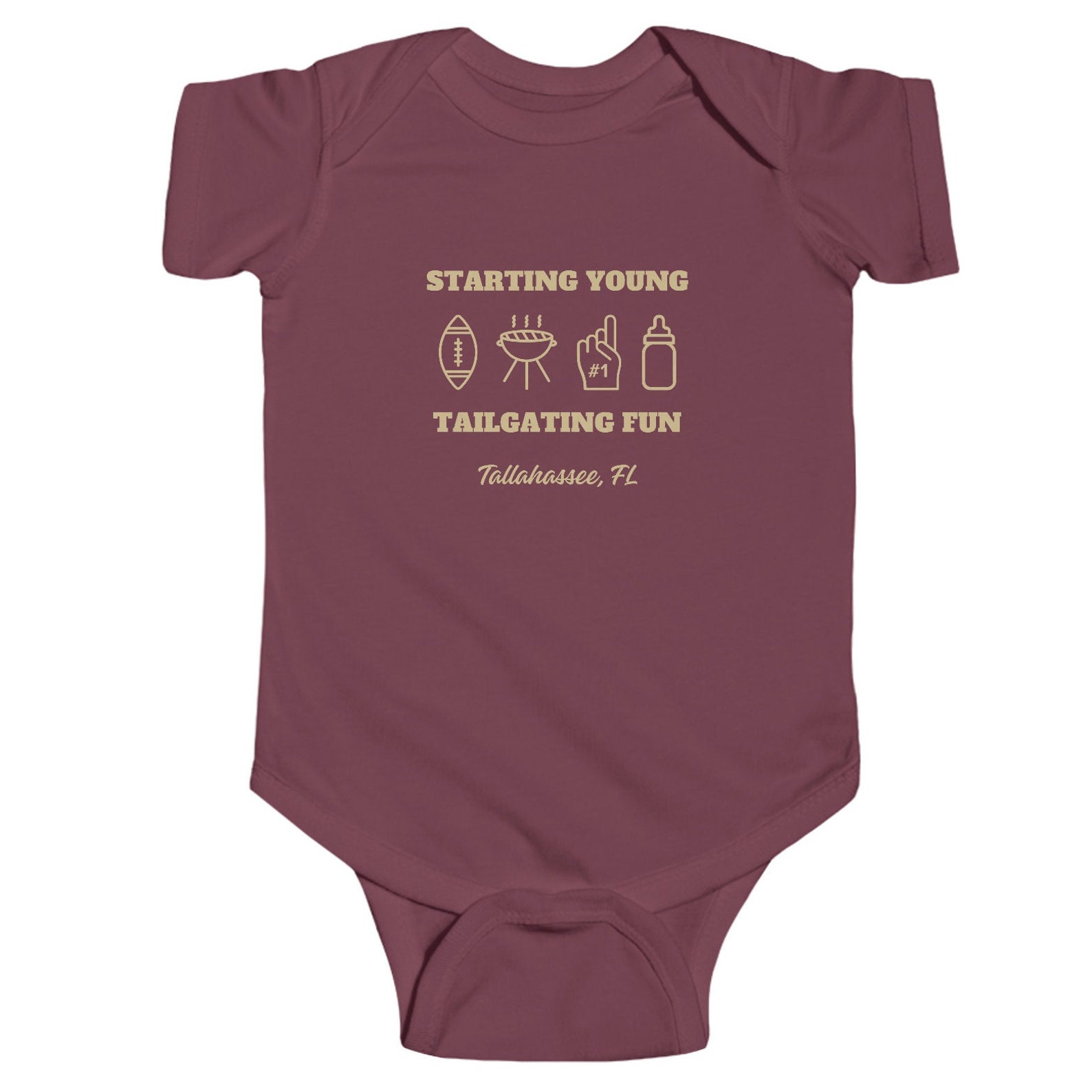Tallahassee, FL Young Tailgater - Baby Bodysuit, College Football ...